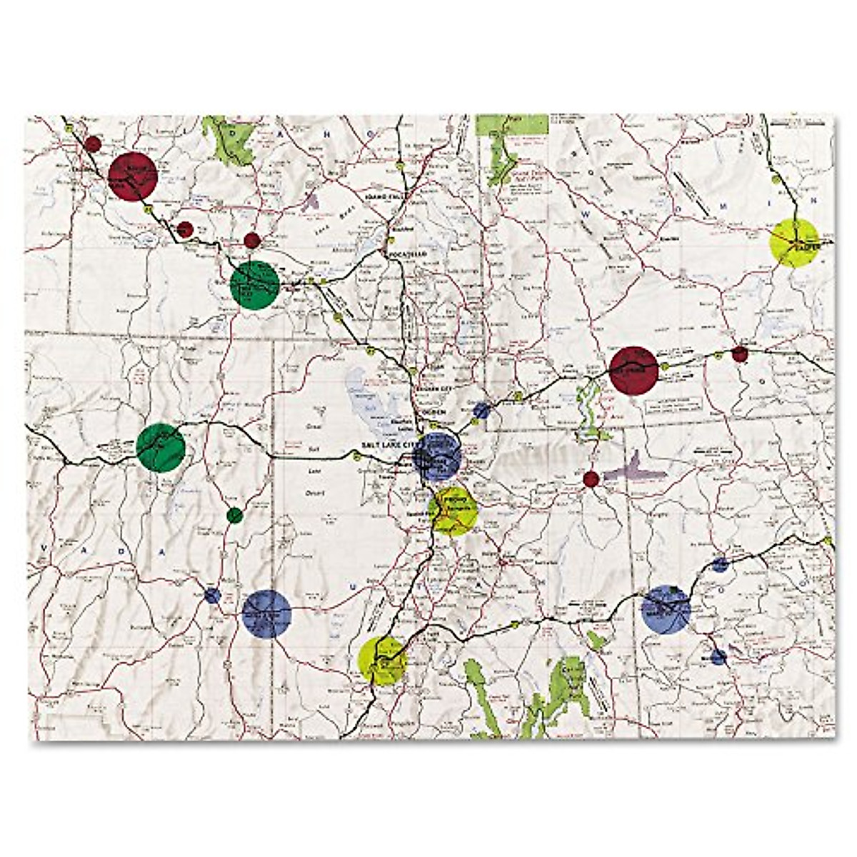 Avery 05473 Removable See-Thru Dots, 3/4-Inch Round, Assorted Colors, 1015/Pack