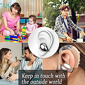 Wireless Earbuds with Earhooks Mini Bone Conduction Headphones Waterproof Bluetooth Open Ear Earbuds Cycling Earpiece Noise Canceling Headset Sports Bluetooth 5.0 Earphones Headset for Cycling Driving