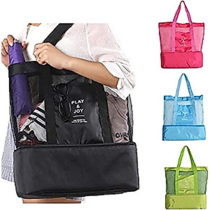 Yealise Family Picnic Bag Camping Travel Storage Handbag Portable Multipurpose Beach Bag