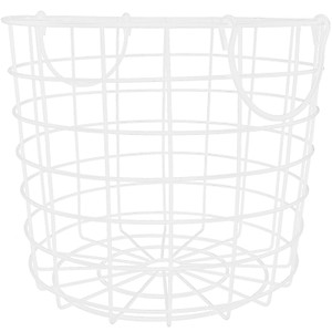 MAGICLULU Iron Wire Laundry Hamper Laundry Storage Basket With Handles Iron Storage Basket