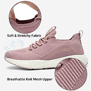ZOOMCO Women's Walking Sneakers Running Shoes Slip On Workout Lightweight Tennis Memory Foam Shoes for Gym Sport Travel