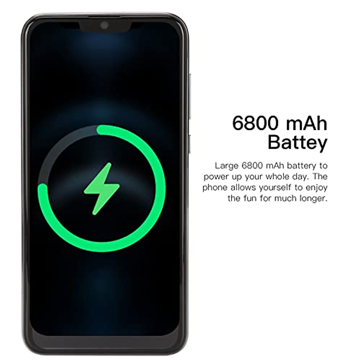 Asixxsix I13 Pro Max,6.1inch Android 11 4GB RAM 32GB ROM MTK6889 Deca Core Dual SIM Unlocked Cell Phone with 6800mAh Battery,8MP 16MP Cmaera,Face ID,WIFI,Bluetooth and FM 1440x3200 HD Unlocked(US)