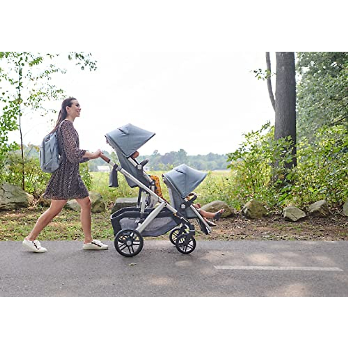 RumbleSeat V2 - Gregory (Blue mélange/Silver/Saddle Leather)