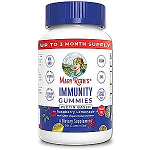 Ionic Zinc Supplement & Immunity 5-in-1 Gummies Sugar Free Bundle by MaryRuth for Immune Support | Skin Care Supplement | Powerful Blend of Zinc, Elderberry, Vitamin C, Vitamin D, & Echinacea.