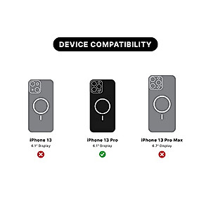 PopSockets: iPhone 13 Pro Case with Phone Grip and Slide Compatible with MagSafe, Phone Case for iPhone 13 Pro, Wireless Charging Compatible- Violet