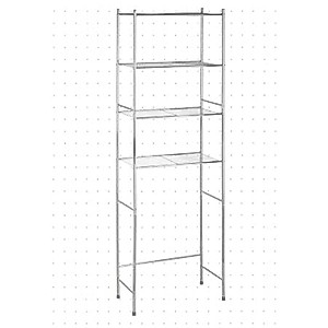 4 Tier Bathroom Organizer, Over The Toilet Organizer, Toilet Organizer Shelf, Behind Toilet Bathroom Organizer, Over The Toilet Storage