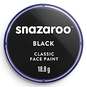 Snazaroo Classic Face and Body Paint, 18.8g (0.66-oz) Pot, Black
