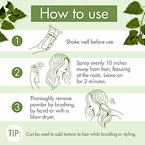 Klorane Dry Shampoo with Nettle for Oily Hair and Scalp, Regulates Oil Production, Paraben & Sulfate-Free, Travel Size, 1 oz.