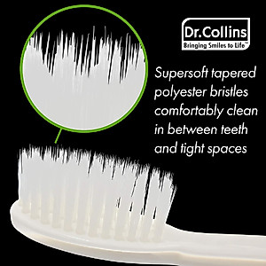 Dr. Collins Perio Toothbrush, (Colors Vary) (Pack of 4)