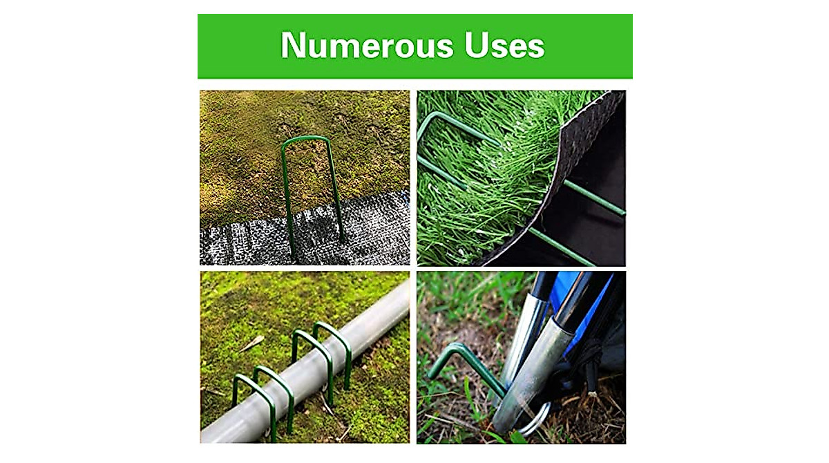 Buy Bakulyor 50Pcs Green Garden Staples for Lawn and Landscaping
