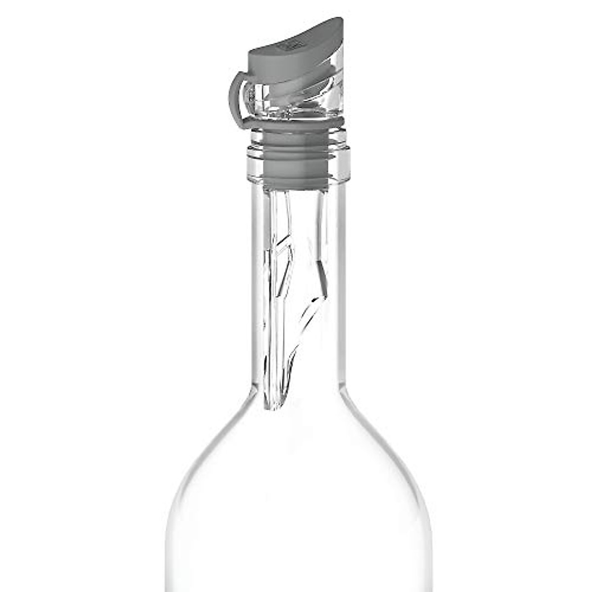Host TILT MINI Variable Wine Aerator Pourer Spout - Reusable Wine Stopper for Wine Bottles, Gray