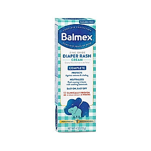 Balmex Balmex Diaper Rash Cream With Zinc Oxide, 4 Oz (Pack Of 2)