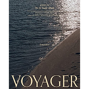 Monsta X Kihyun VOYAGER 1st Single Album Random Version CD+96p PhotoBook+1p PhotoCard+1p Photo Sticker+1ea Bookmark+Tracking Sealed