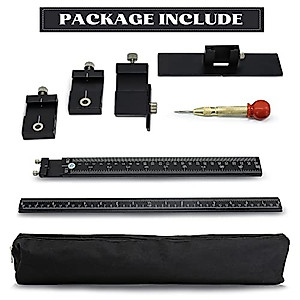 Cabinet Hardware Jig,Aluminum Alloy Cabinet Handle Template Tool-Cabinet Jig For Fast And Accurate Installation Of Handles And Pulls,Sleeve Drawer True Position Tools For Cabinet Knobs Pulls (black)