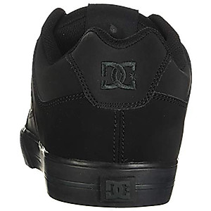 DC Men's Pure Casual Low Top Skate Shoe, Black/Pirate Black, 10 D US