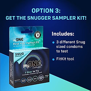 MyONE Snug Sized Condoms | 45D: Super Snug (45), Length 5.2” (D)