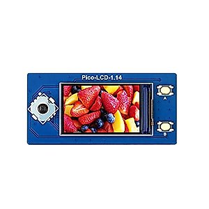 Waveshare 1.14inch LCD Display Module for Raspberry Pi Pico 65K RGB Colors 240×135 Pixels with SPI Interface Embedded ST7789 Driver Using SPI Bus IPS Screen