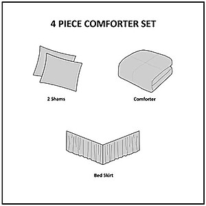 Woolrich Rustic Lodge Cabin Comforter Set- Down Alternative Warm Bedding and Matching Shams King Williamsport, Red Plaid, 4 Piece