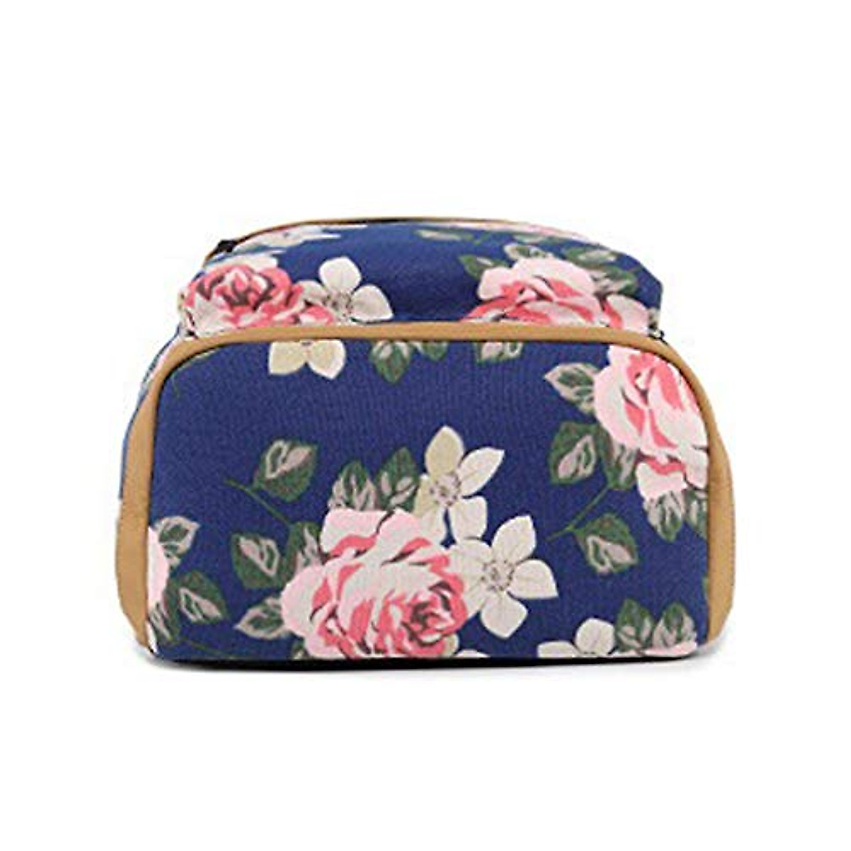 Floral School Backpack for Girls College Bookbags Travel Backpack Laptop Rucksack Travel Backpack with USB Charging Port, Casual Daypack for Women with USB Charging Port (Blue Floral)