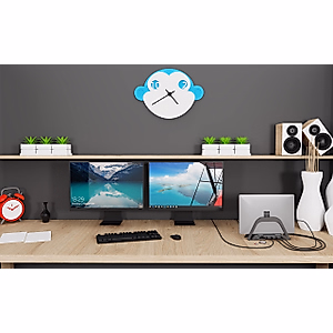 Aestoria Windows USB C Docking Station Dual Monitor - 10 Ports with 2X HDMI, 2X USB 3.0, 1x USB-C (100W PD), and Ethernet Ports. Universal Laptop Docking Station for Dell, Lenovo, HP, and MacBook