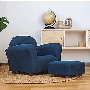 KEET Roundy Child Size Chair with Microsuede Ottoman