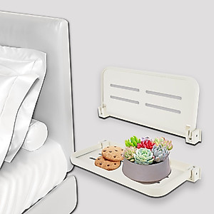 KTZCTPCA 2Pcs RV Foldable Shelf, 12 Inch Easy to Install RV Drop Down Shelf, Space Saving Fold Down Wall Shelf, Wall Mounted RV Floating Shelf, RV Fold-Down Storage Panel Compact Camper Accessories