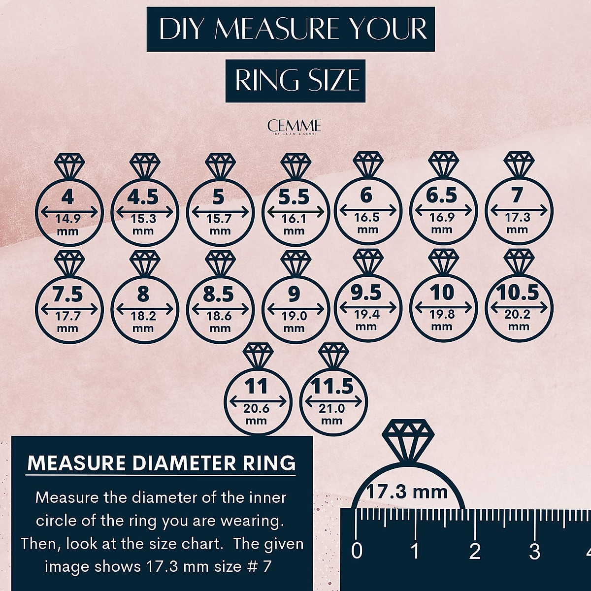 GLAM AND GEMS 3/4 Carat Lab Grown Diamond and 3 Carat Moissanite Wedding Band Ring Set for Women in 14k White or Yellow Gold (D-E, VS, cttw) Anniversary Promise Ring Size 4.5 to 11