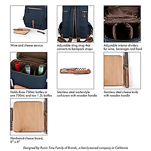 Disney Mickey Mouse Moreno 3-Bottle Beverage & Cheese Tote - Beverage Tote Bag - Gift for Beverage Lovers, (Black)