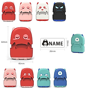 Name Stamp for Clothing Kids, kiddo Stamp - Customized Name Stamp, School Waterproof Labels for Boy and Girl, 16 Personalized Styles & 36 Cartoon Pattern