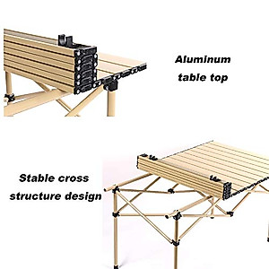 Outdoor Table and Chair Set Folding Table and Chair Set, Portable Barbecue Camping Chair, Outdoor Aluminum Alloy Folding Table and Chair Portable Table Set