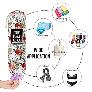 Funny Flower Bag Bag, Grocery Bags Holder Organizer For Shopping Bags, Wall Mount Plastic Bags Storage Container Dispensers, Gift For The Preferred Family And Friends