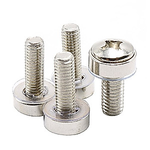 HH FASTENERS M6x20mm Mounting Screws M6 Washers M6 Cage Nut Assortment Kit for Server Rack and Cabinet,Pack 50