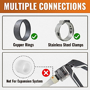 SUNGATOR 6-Pack Angle Stop Valve, 1/2" PEX x 3/8" OD Compression, Quarter Turn Chrome Plated, 1/2 inch Pex Shut Off Valves for Faucet and Toilet, UPC Certified