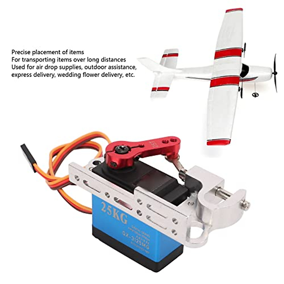 Raguso Drone Dropper, Stable Performance Metal Gears Drone Air Dropping Thrower Multi Purpose for Wedding for Express Delivery