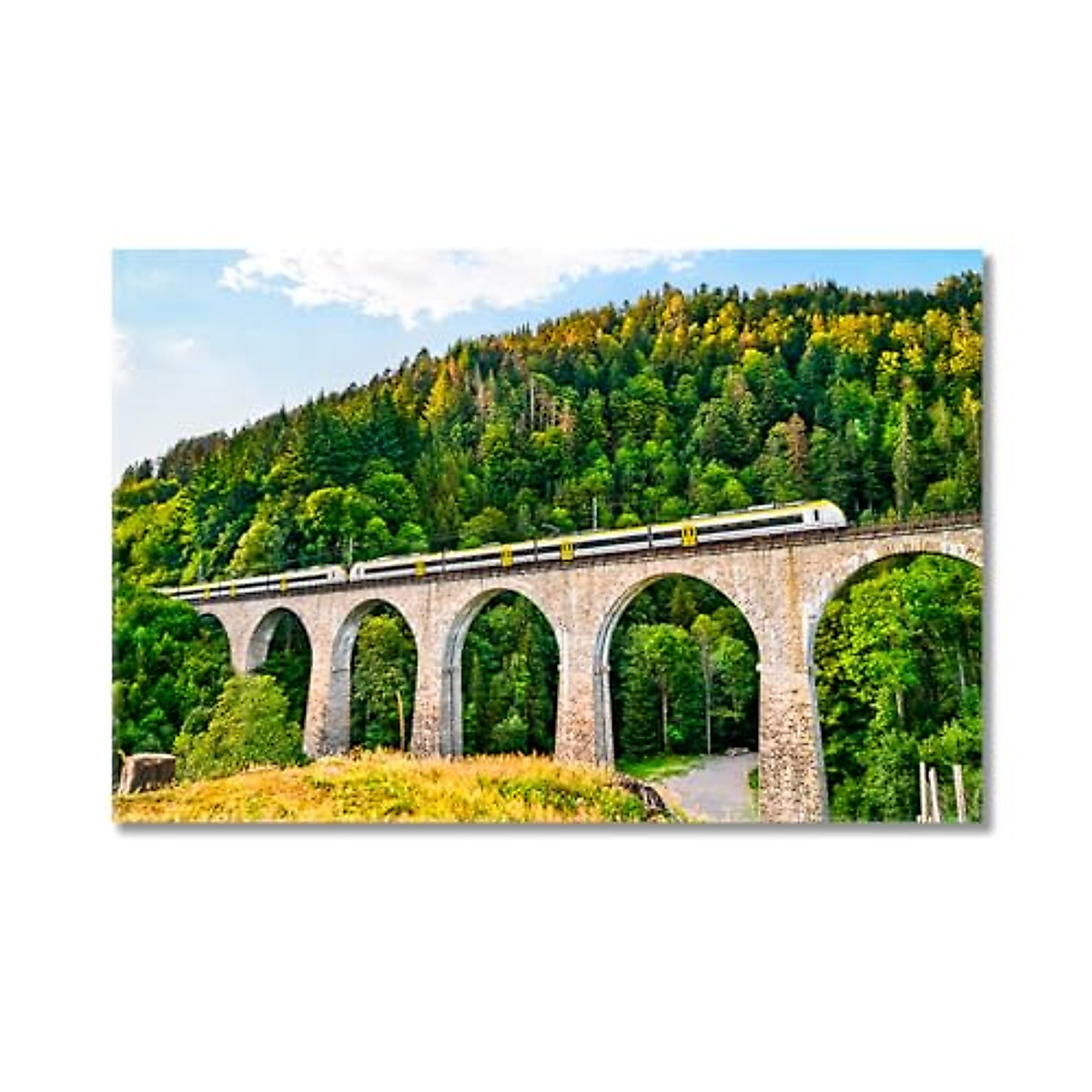 Ravenna Bridge in Black Forest Baden-Wurttemberg Germany Canvas Print 3 Panels / 36x24 inches