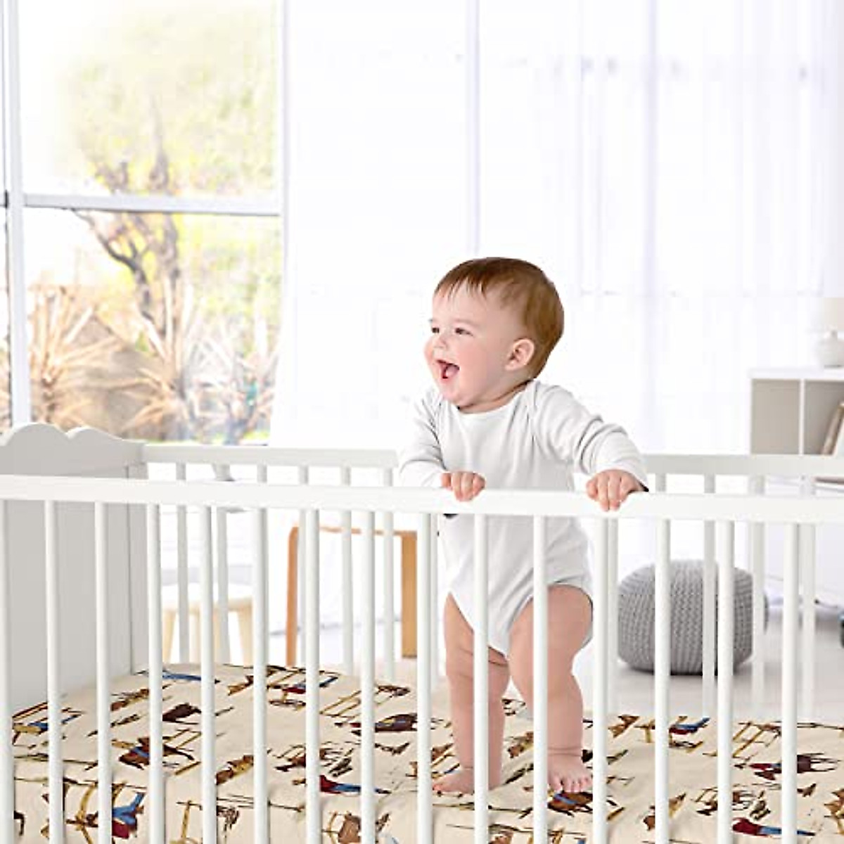 Fitted Crib Sheet for Wild West Cowboy Bedding Sets by Sweet Jojo Designs