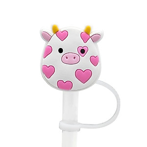 Funny Silicone Straw Topper fit Stanley 30&40 Oz,Straw Cover Cap for Stanley, Cute Straw Cover Kids Themed Party Gifts Decoration,Drinking Straw Tip Covers for Stanley(1777-45-46-47-49)