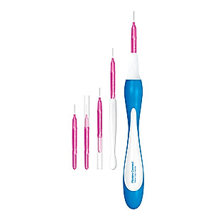 Piksters Interdental Brushes, 40 pk, Size 00, Interdental Tooth Brush for Extremely Tight Gaps, Gum Soft Bristles for Plaque Removal, Safe for Braces