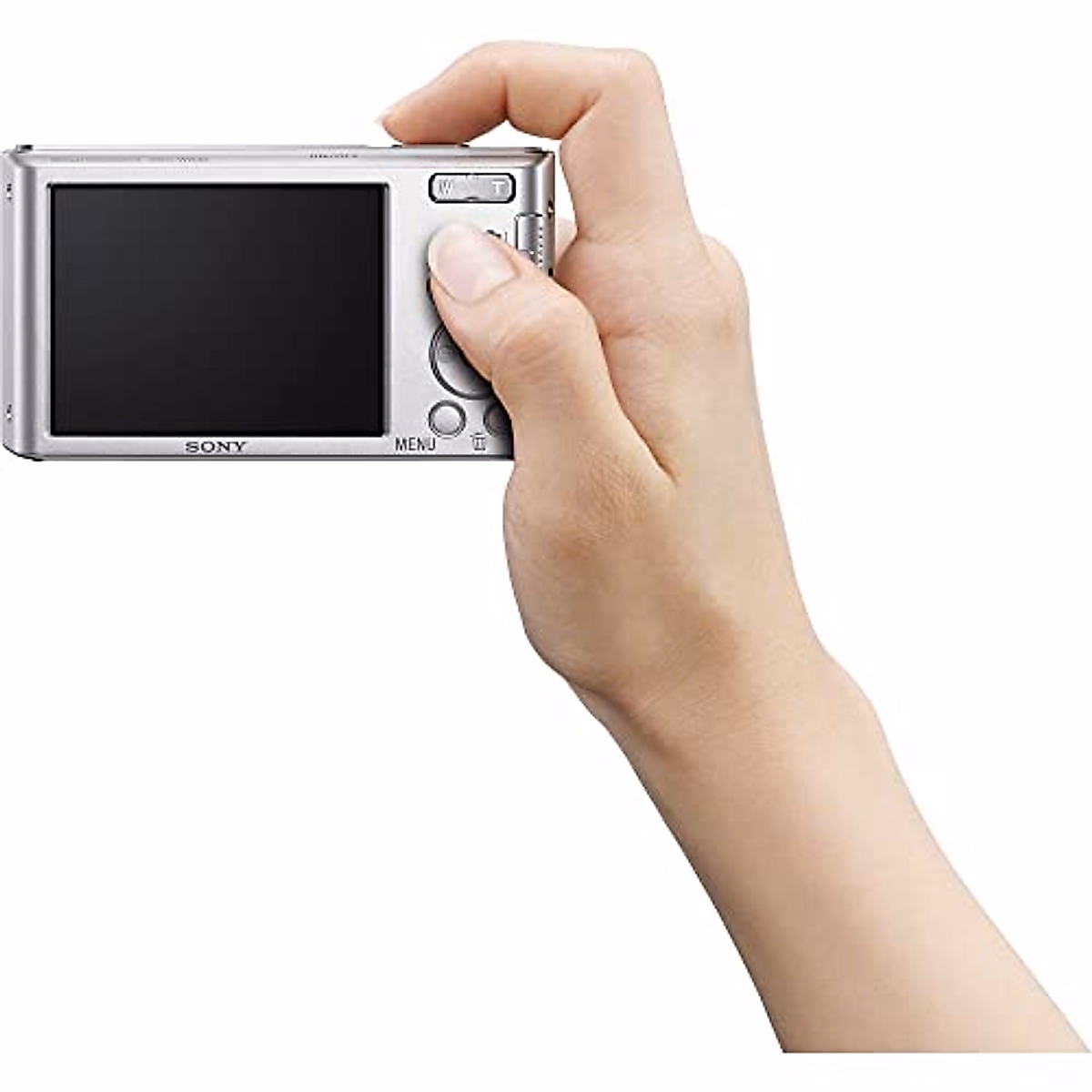 Sony DSC-W830 Digital Camera (Silver) (DSC-W830) + NP-BN1 Battery + Case + Charger + 64GB Card + Card Reader + Corel Photo Software + Flex Tripod + Micro USB Cable + Memory Wallet + Cleaning Kit