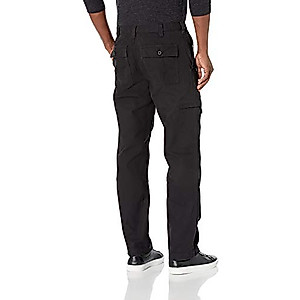 Dockers Men's Classic Fit Comfort Cargo Pants, Black, 36W x 32L