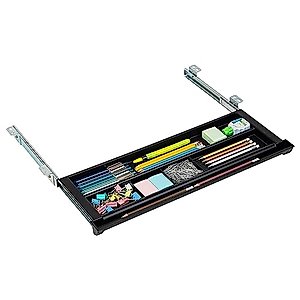 Mind Reader Anchor Collection, Undermount Keyboard Organizer, 21.25" L x 8" W x 1.5" H, Black