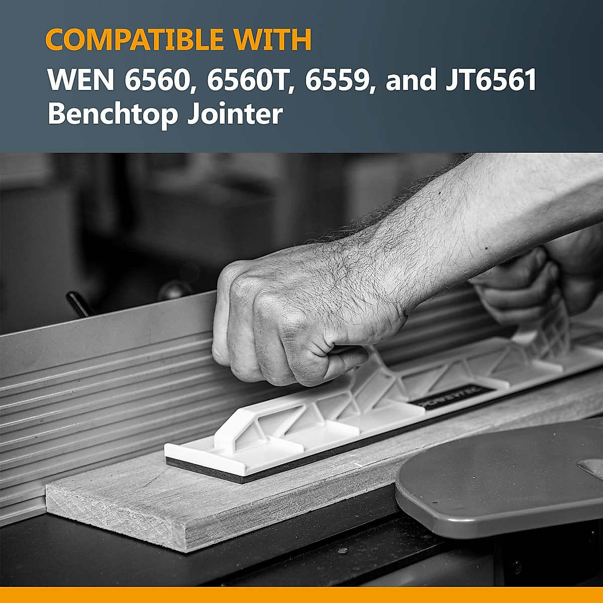 POWERTEC 6 Inch Jointer Blades for WEN 6560, 6560T, 6559, JT6561 Jointer, Replacement for 6560-083 Jointer Knives, Set of 2 (14815W)