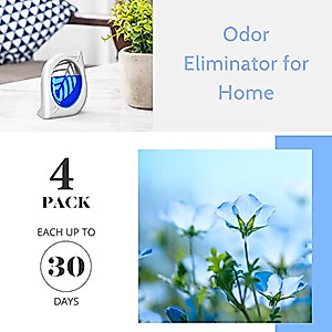 Air Freshener for Home, 4 Pack, Fresh Scent, Odor Eliminator for Small Area Closets Bathroom Pets Strong Odor, Up to 120 Days