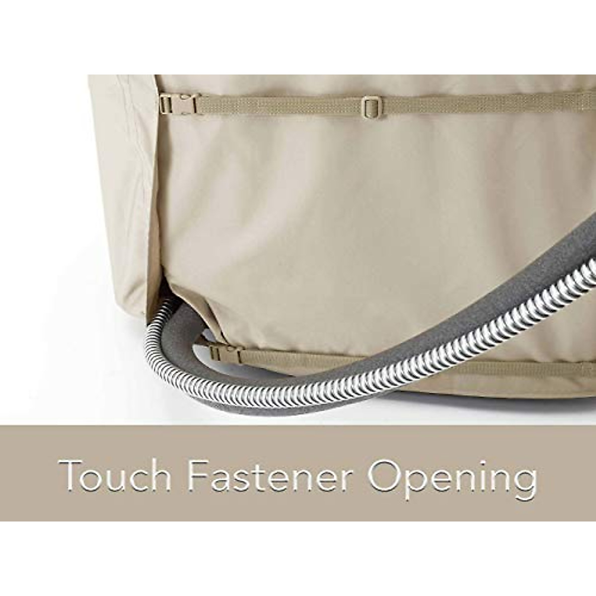 Covermates Air Conditioner Cover - Light Weight Material, Weather Resistant, Elastic Hem, AC & Equipment-Khaki