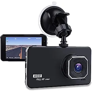 LAMONKE Dash Cam, 1080P Dash Camera for Cars with 4Inch LCD Display, Dash Cam Front with 170° Wide Angle, Loop Recording, Parking Monitor, WDR Night Vision, Support 64GB Max