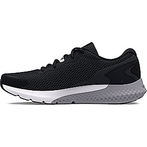 Under Armour Men's Charged Rogue 3 Road Running Shoe, Black (002)/White, 15