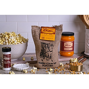 Amish Country Popcorn | 2 lb Burlap Bag | Medium Yellow Popcorn Kernels | Old Fashioned, Non-GMO and Gluten Free (Medium Yellow - 2 lb Burlap)