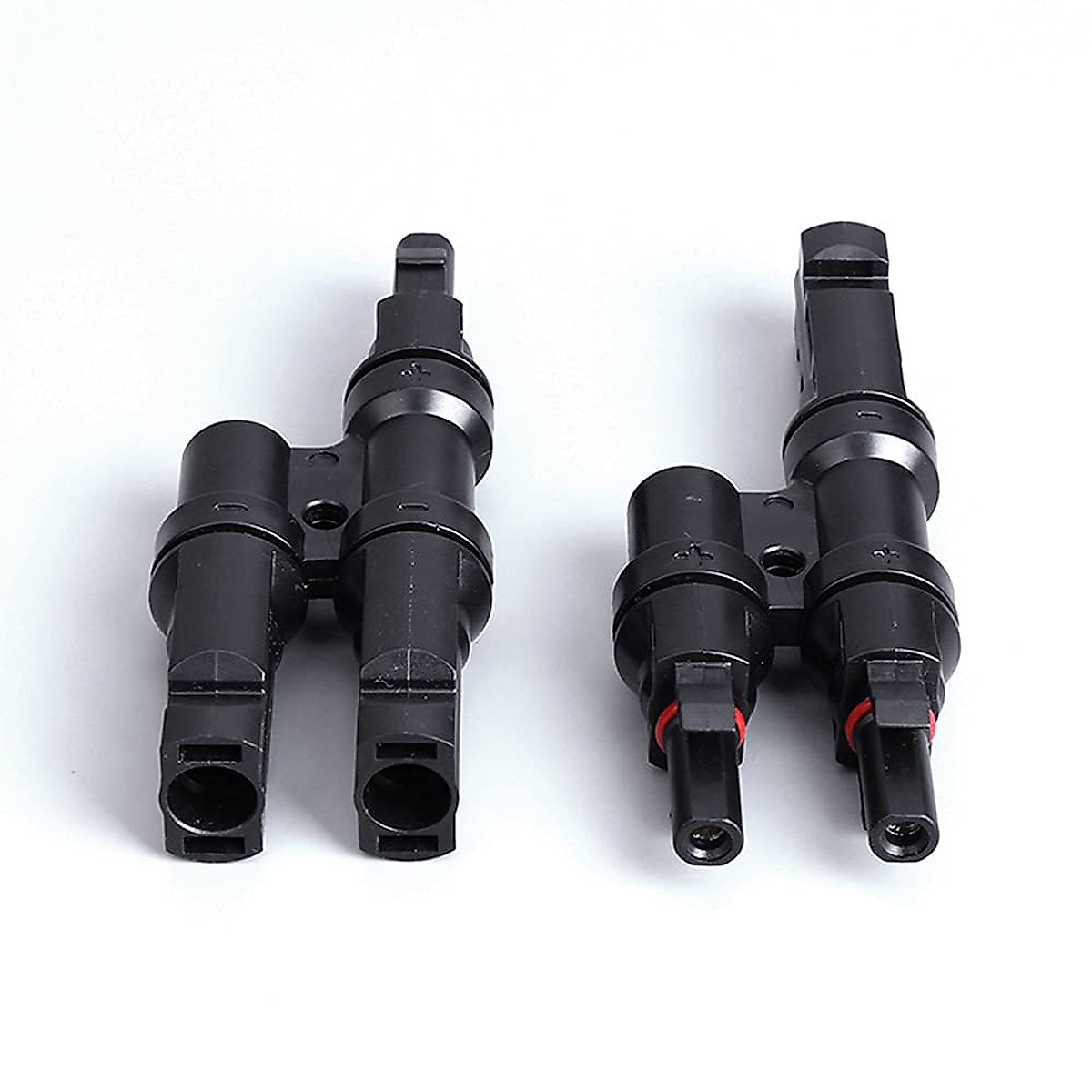 BAYM Solar Panel T Branch 2 to 1 MMF + FFM Cable Connector Solar Wire Connector T-Type T2 Coupler Combiner(1 Pair)