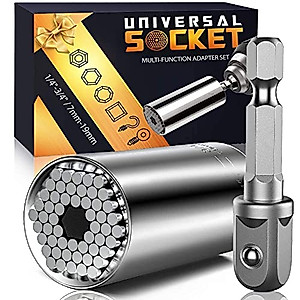 HANPURE Select Two to Save Tool Gifts for Men Stocking Stuffers - Magnetic Wristband for Holding Screws, Wrist Magnet, Gifts for Dad Father Husband Him and Universal Socket Tools Gifts for Men Dad