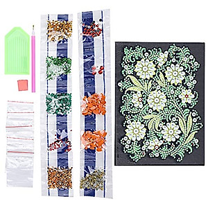 GLOGLOW Painting Box, DIY Painting Jewelry Box Embroidery 5D Special‑Shaped Creative Earring Storage Container Jewelry Box Storage Organizer